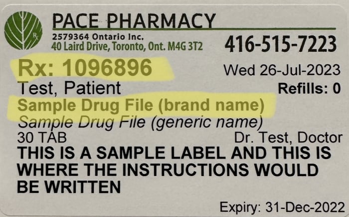 Online Prescription Refills in Toronto | Pace Pharmacy